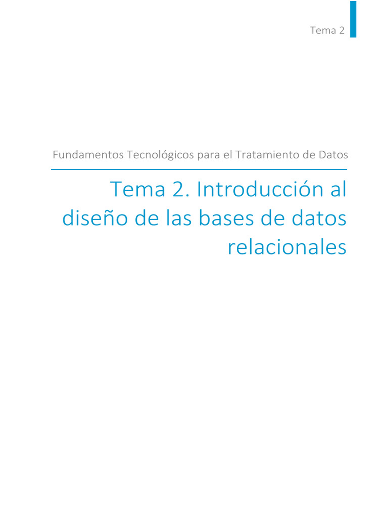 Introducción Al Diseño de Las Bases de Datos | PDF | Bases de datos | Diseño