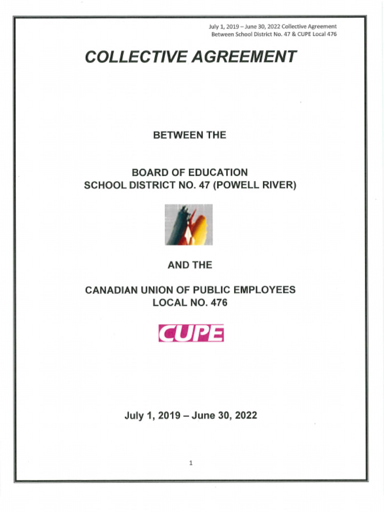 Cupe Agreement | PDF