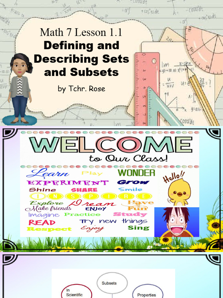 Math 7: Understanding Sets & Subsets | PDF | Set (Mathematics ...