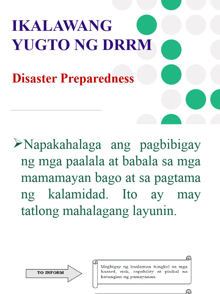 Modyul 6-Ikalawang Yugto-Drrm-Disaster-Preparedness-Unang Markahan | PDF