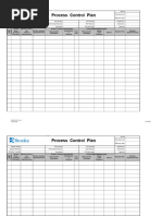Process Control Plan Excel Template | PDF | Machining | Numerical Control