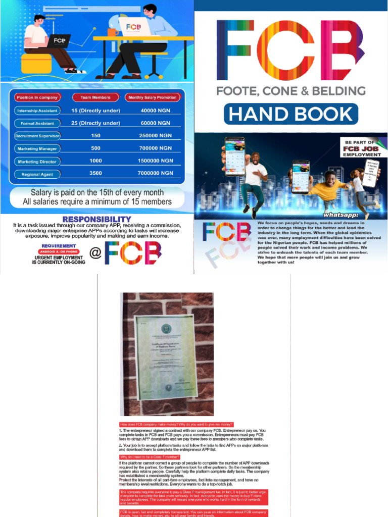 FCB Hand Book | PDF