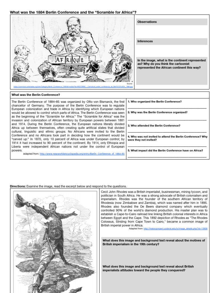 Berlin Conference and Africa's Division | PDF | Imperialism | Africa