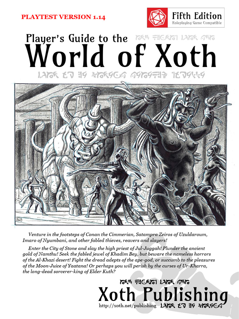 World of Xoth Players Guide 5e | PDF | Monsters | Sword And Sorcery