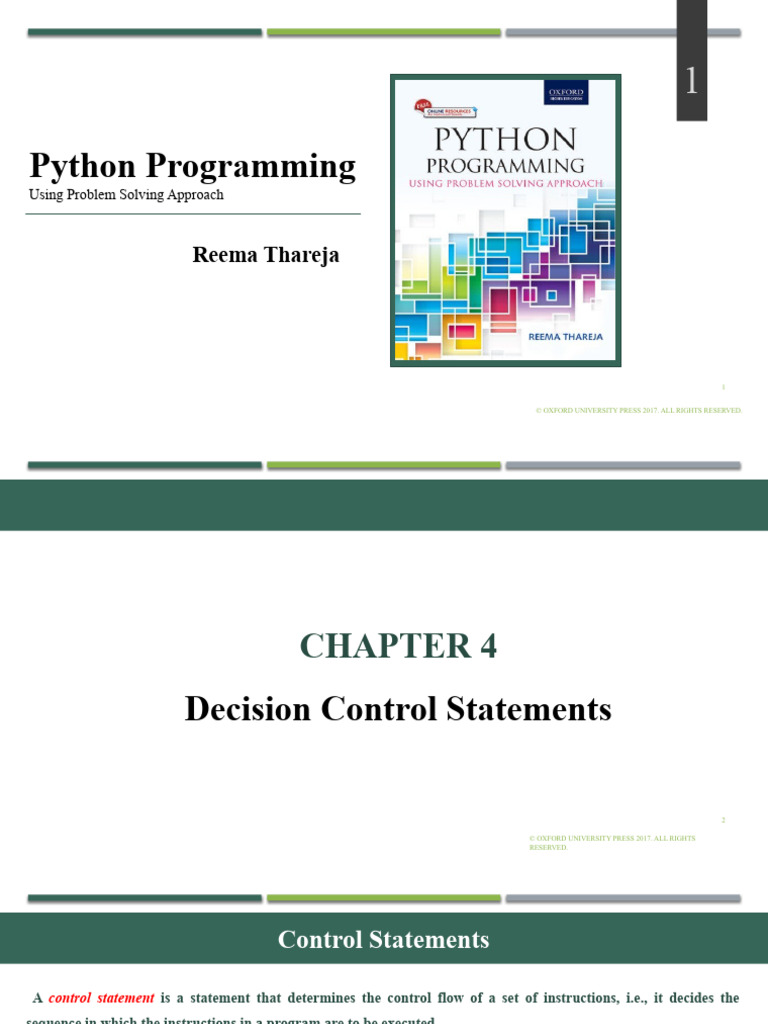3 Decision Control Stmt | PDF | Control Flow | Parameter (Computer ... 3 Decision Control Stmt | PDF | Control Flow | Parameter (Computer ...