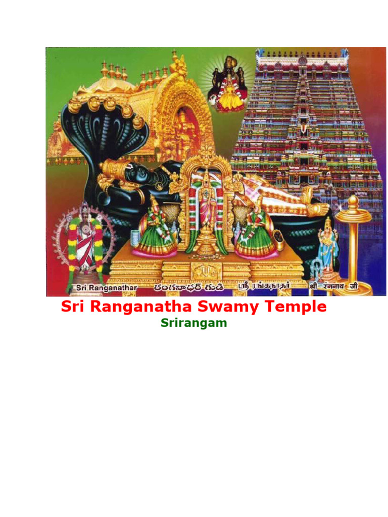 Sri Rangam - Sri Ranganatha Swamy Temple | PDF | Vaishnavism | Rama