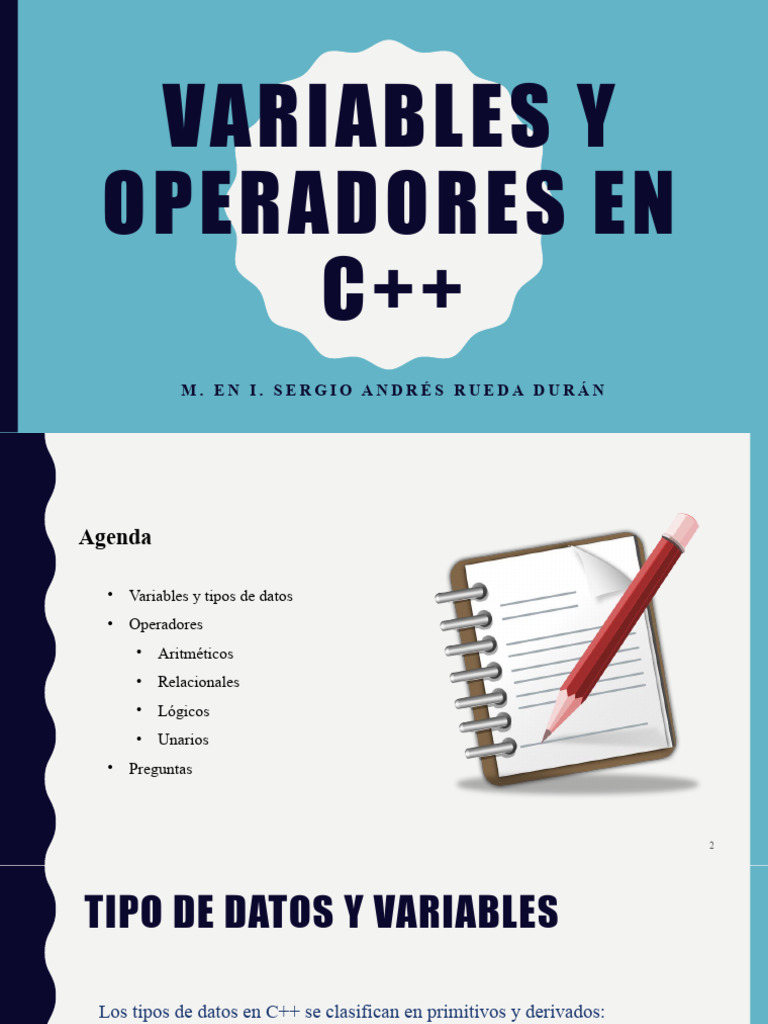 Variables y Operadores en C++ | PDF | Tipo de datos | C