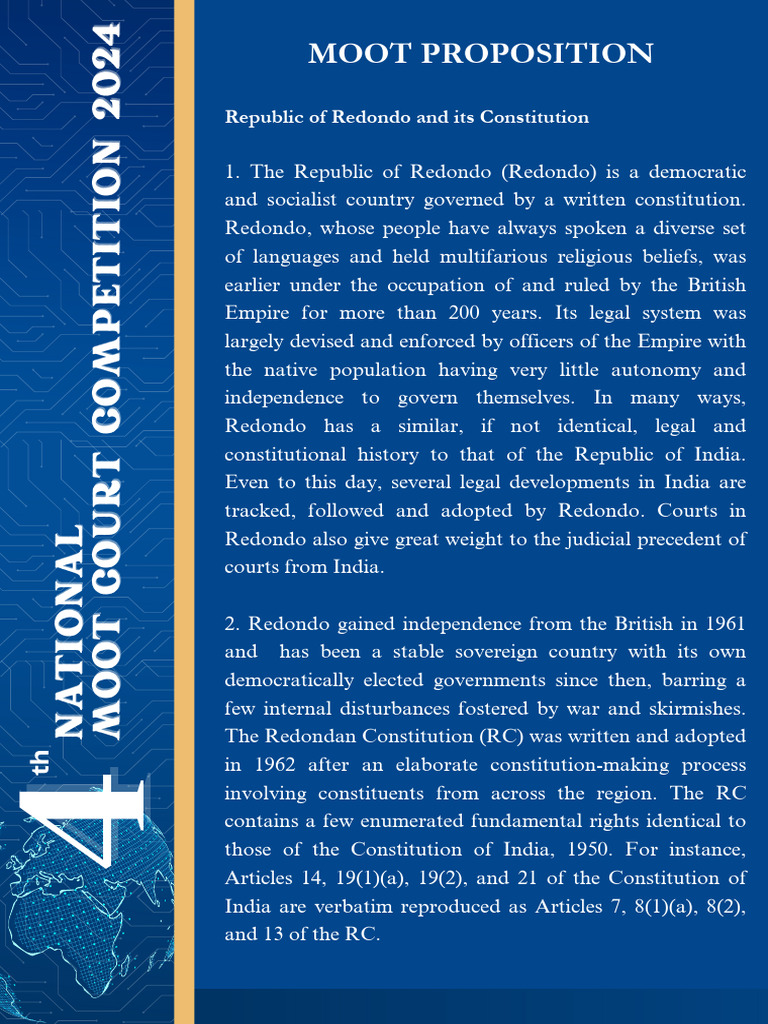 4th National Moot Court Competition - Brochure-24-33 | PDF | Right To ...