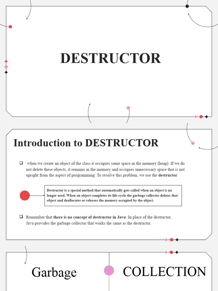 Destructor and Finalize | PDF | Method (Computer Programming) | Letter Case
