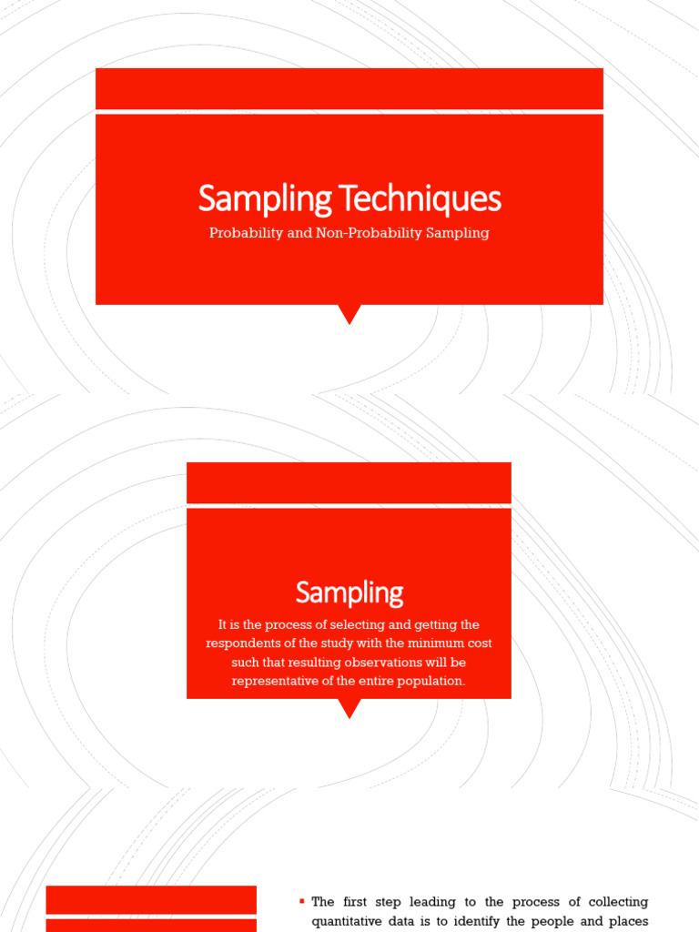 Sampling Techniques | PDF | Sampling (Statistics) | Science Sampling Techniques | PDF | Sampling (Statistics) | Science