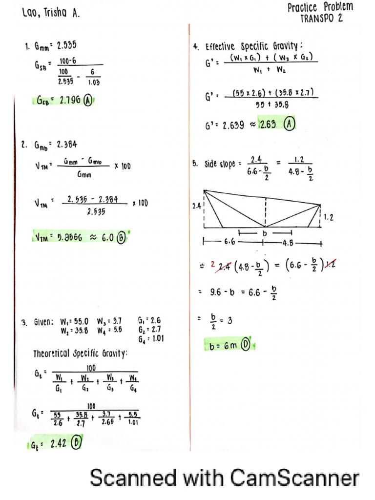 Transpo 2 - Prac Prob | PDF