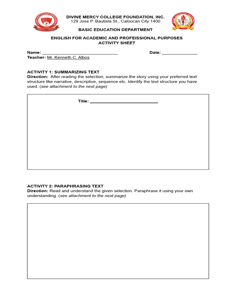 Eapp-Activity Special Project | PDF | Climate Change | Climate Change ...