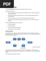 Displaying Critical Path in P6 | PDF