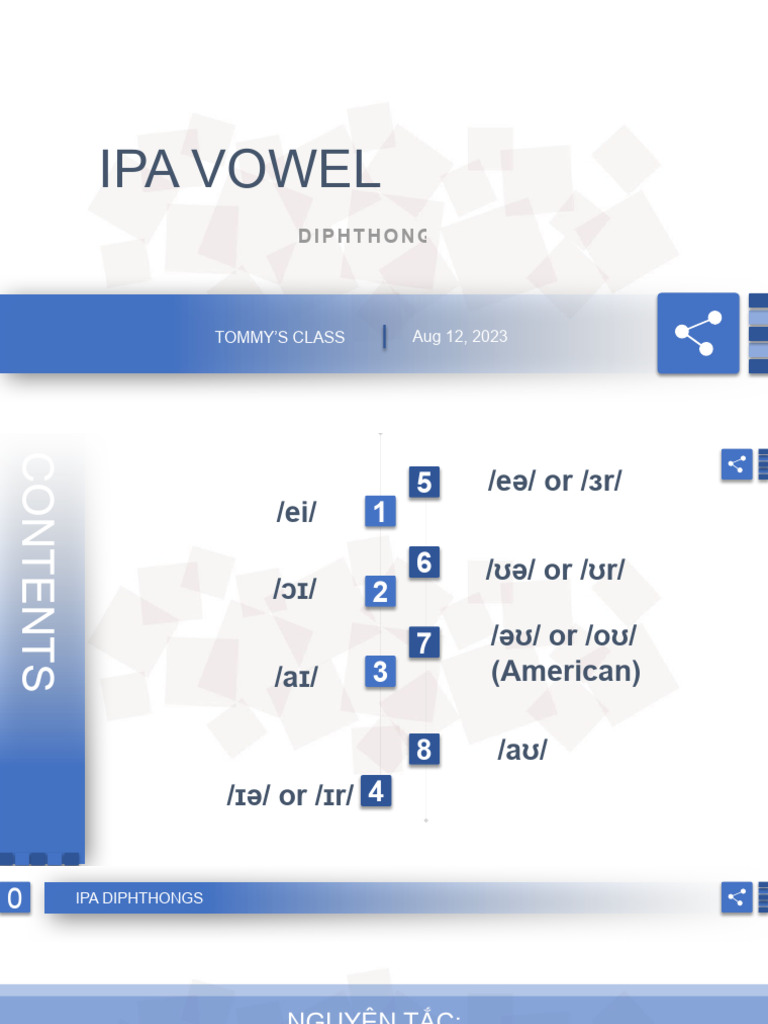 Lesson 2 - Ipa Diphthongs (1) | PDF