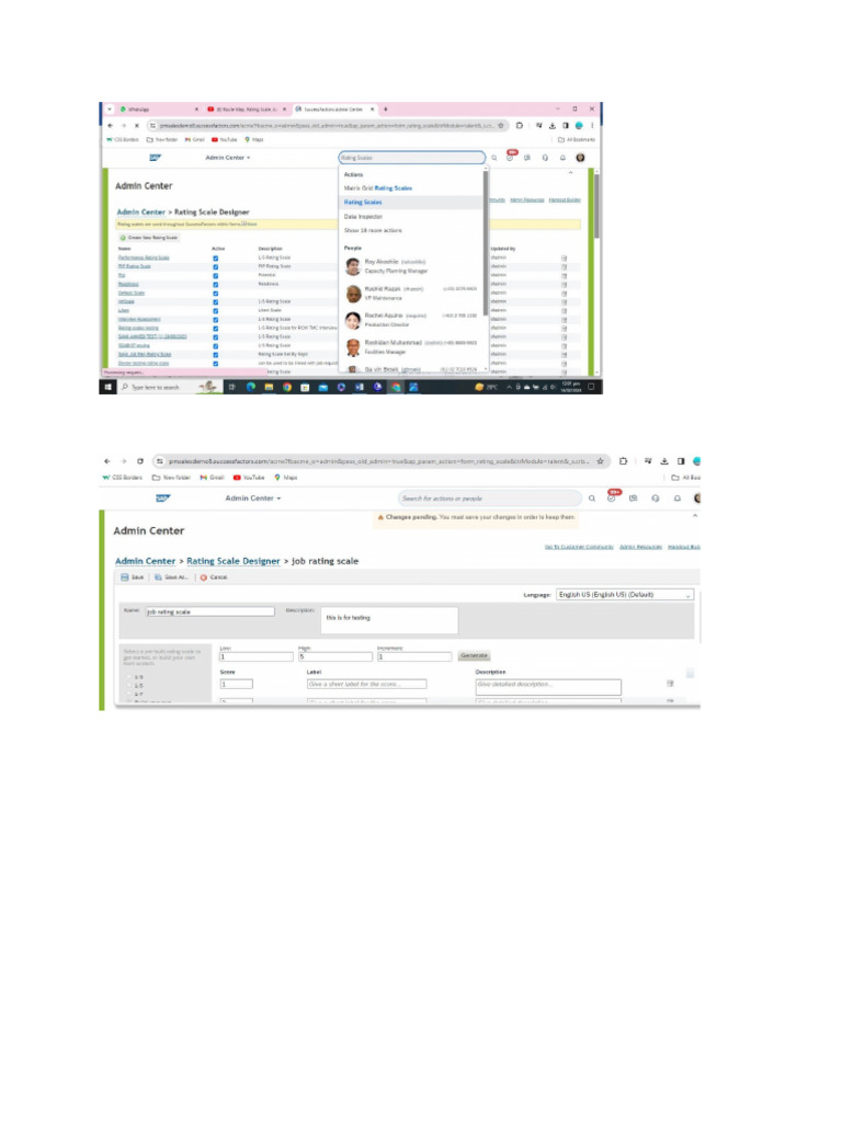Rating Scale - Header & Footer | PDF