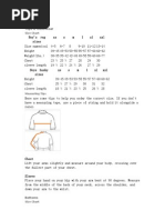 Cotton On Comprehensive Sizing Guide | PDF | Waist