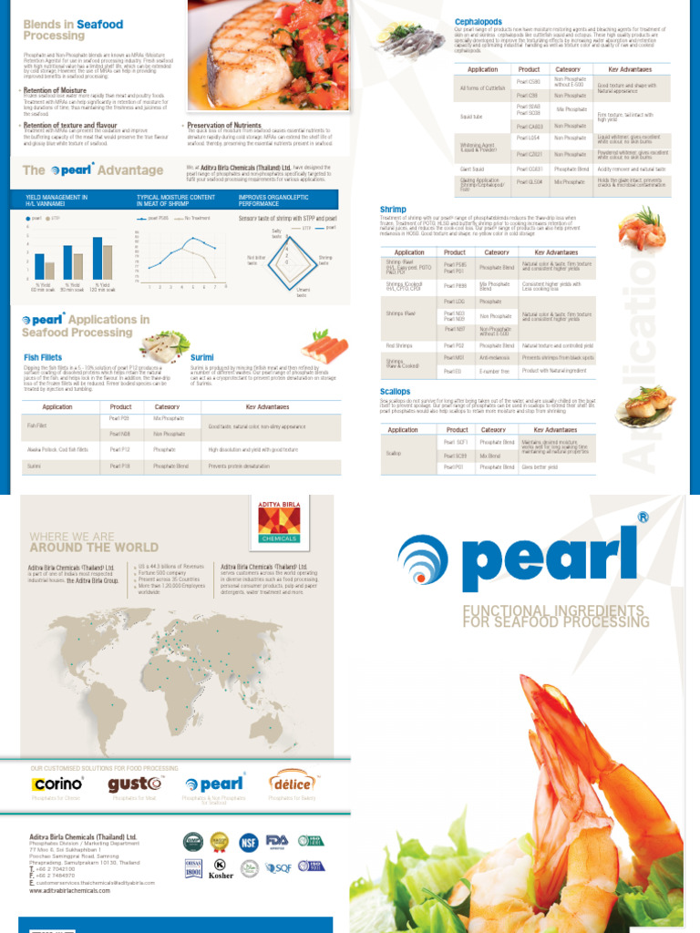 AW Pearl Brochure A4 250219 | PDF | Taste | Meat
