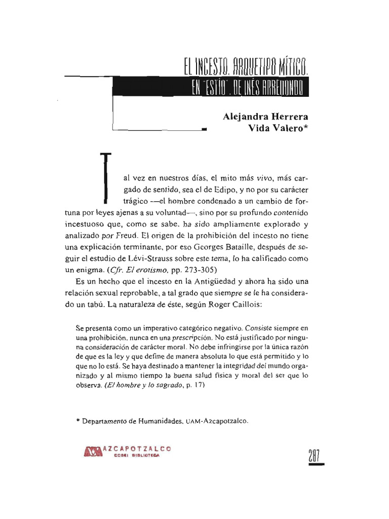 El_incesto_arquetipo_no_18 | PDF | Incesto | Edipo