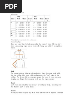 Joseph A. Bank Sizing Chart | PDF | Fashion | Softlines (Retail)