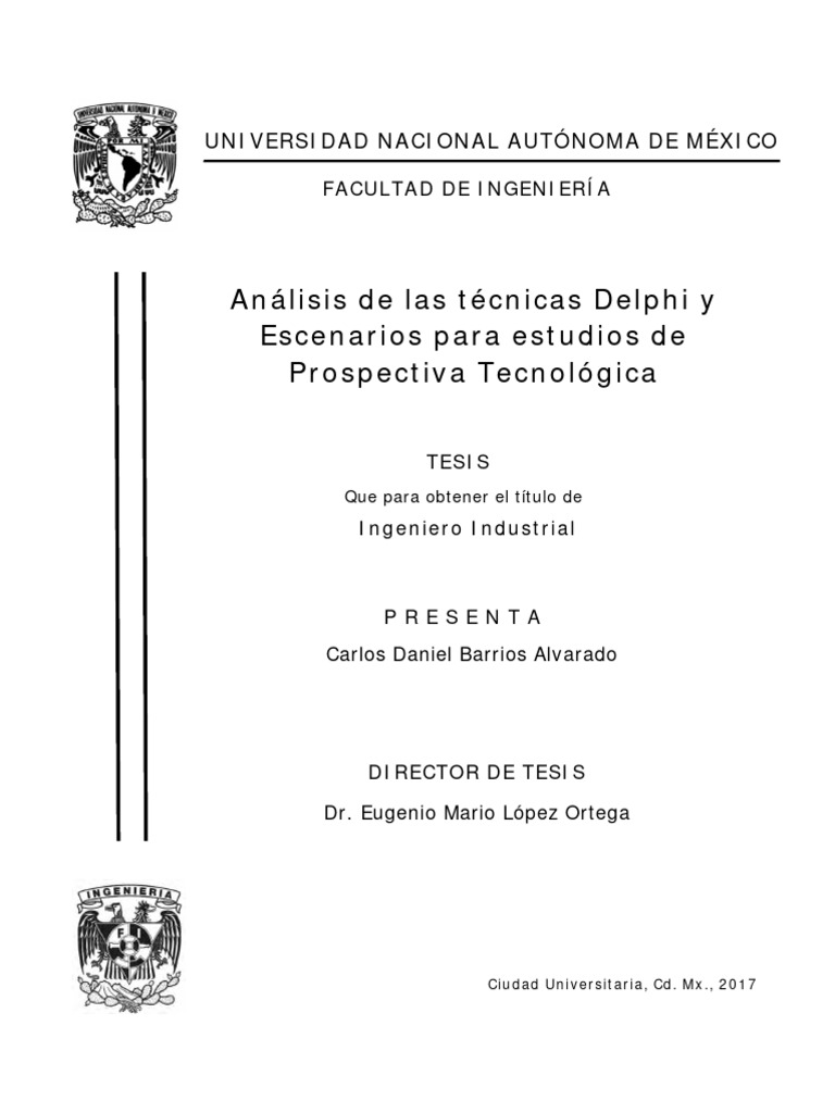 Analisis de Las Tecnicas Delphi y Escenarios para Estudios de Prospectiva | PDF | México | Science