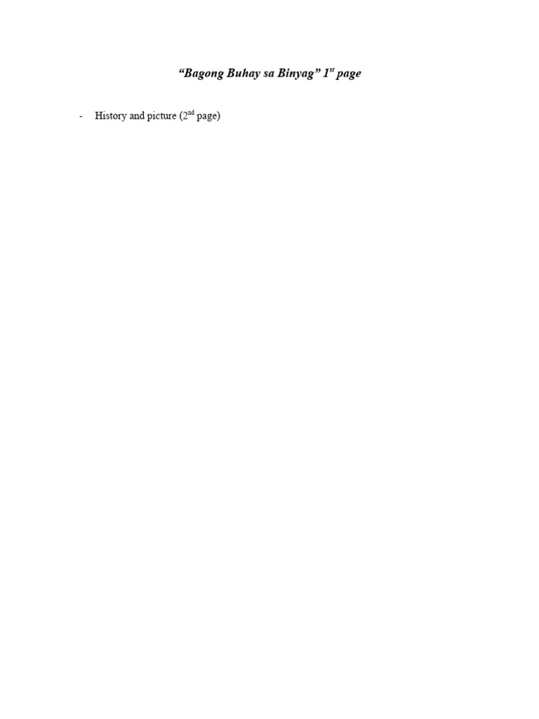 Bagong Buhay Sa Binyag - Progress | PDF