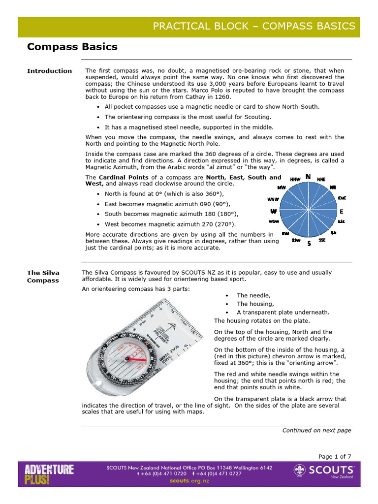 Compass Basics | PDF | Compass | Navigation