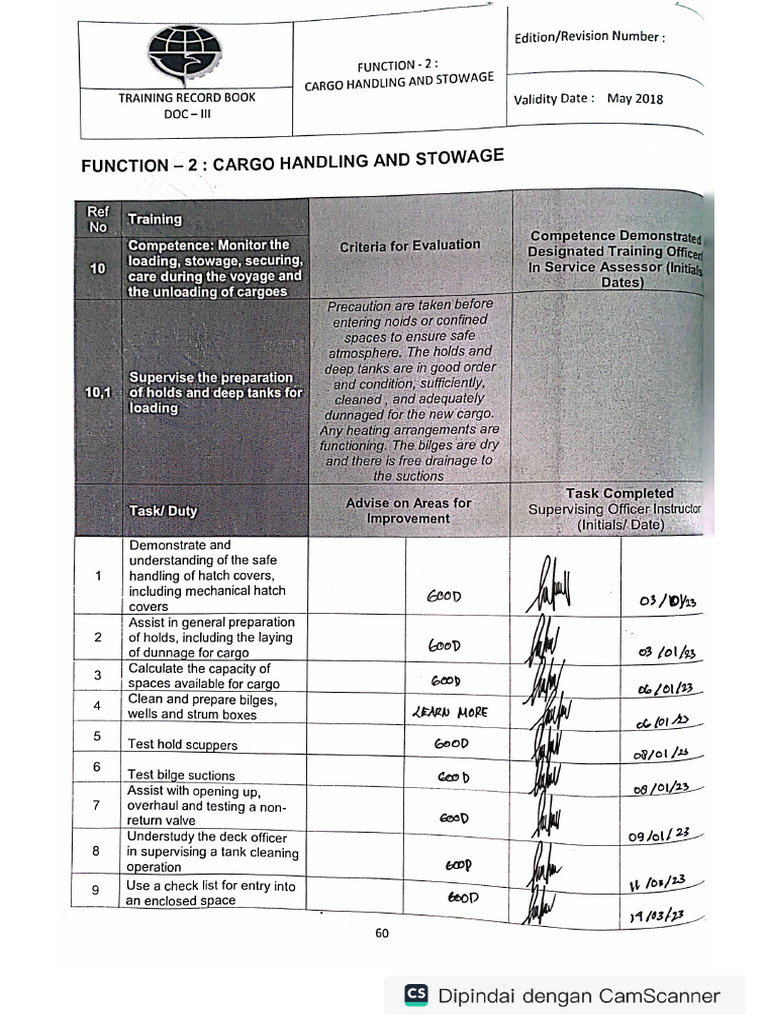 FUNCTION 2 Cargo Handling | PDF