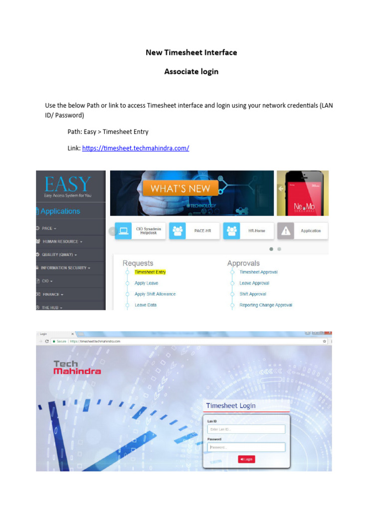 New TS Interface Entry by Employee | PDF