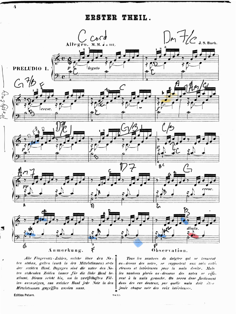 Preludio 1 Bach | PDF