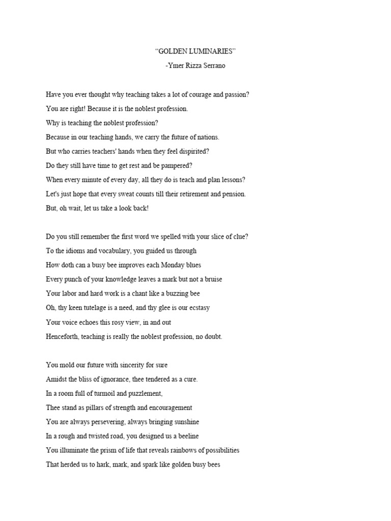 Golden Luminaries | PDF