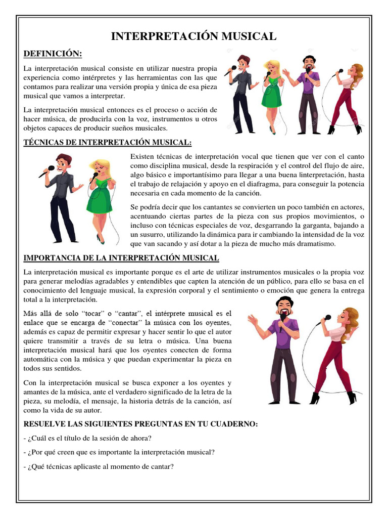 La Interpretación Musical | PDF | Canto