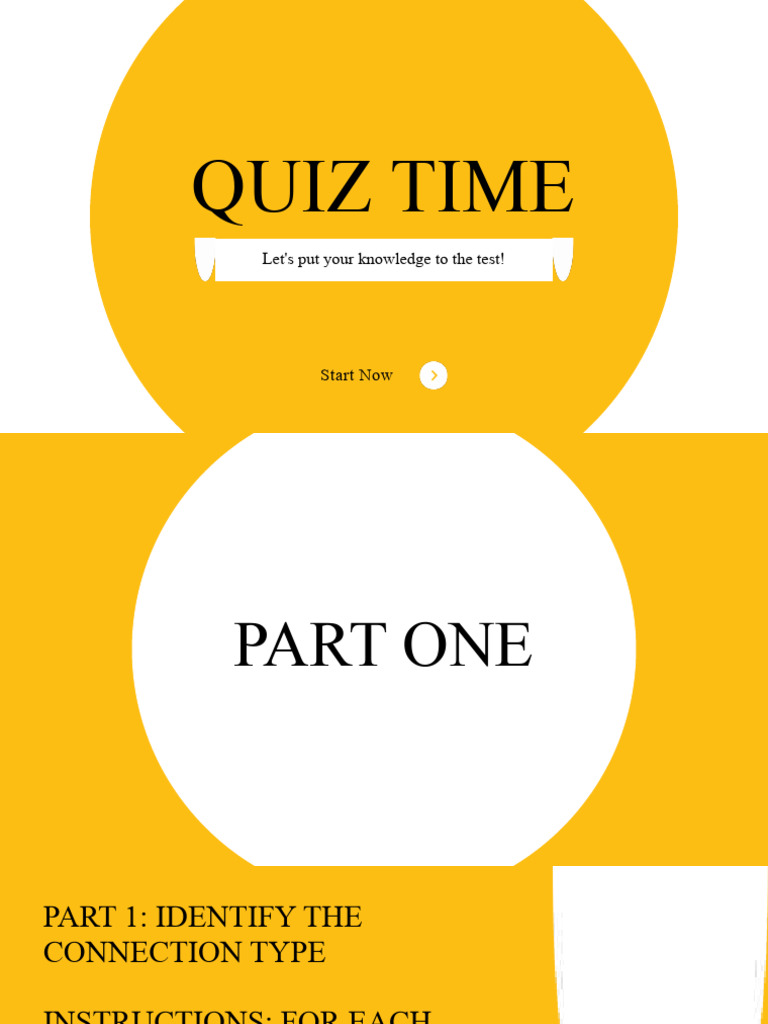 Quiz Making Connections | PDF