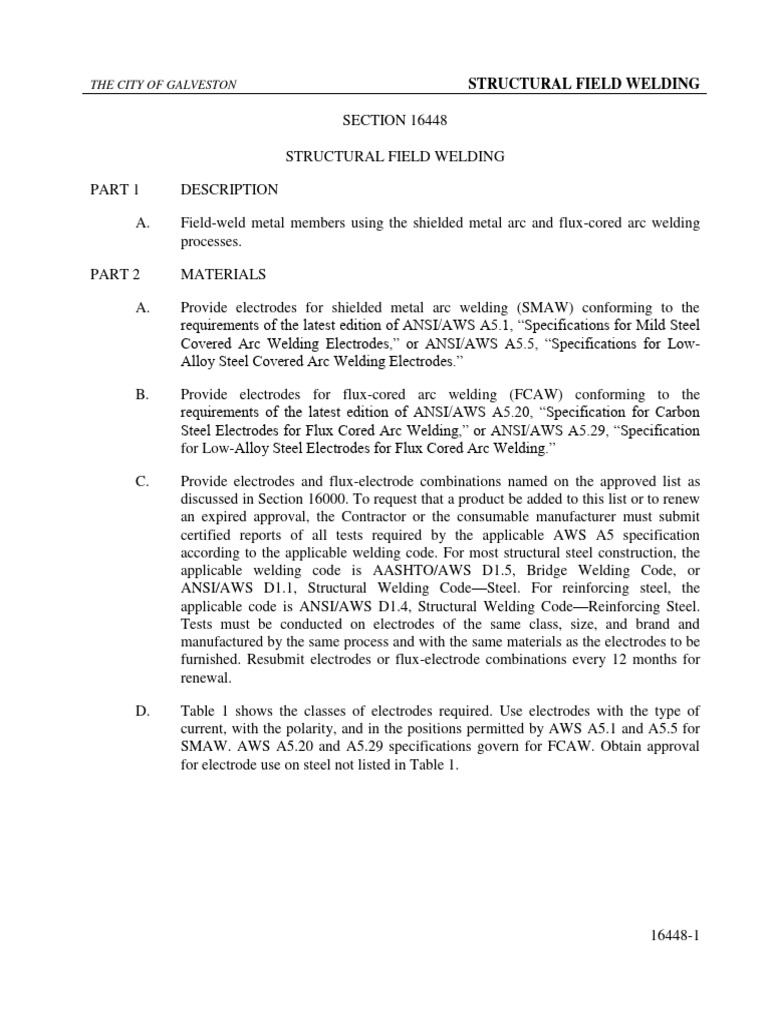 TS 16448 - Structural Field Welding - 201407071322217372 | PDF ...