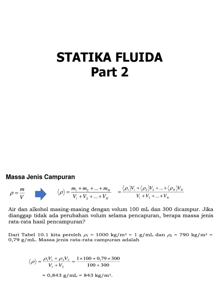 Statika Fluida Part 2 | PDF