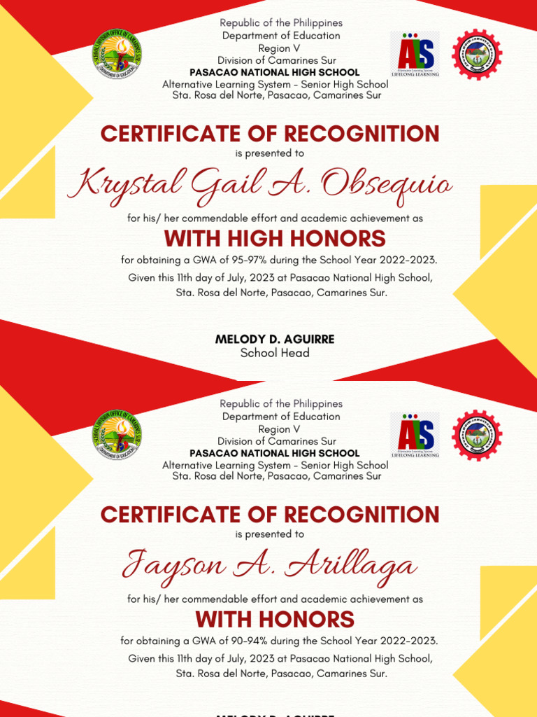 Als SHS | PDF | Philippines