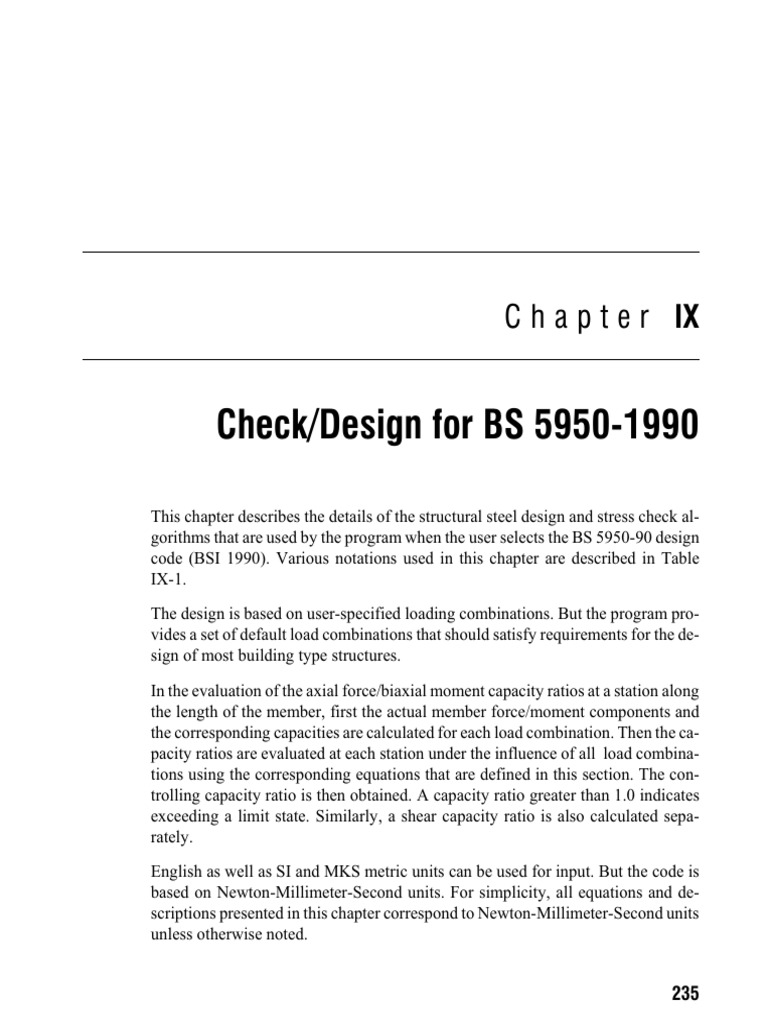 BS5950 1990 | PDF | Bending | Buckling
