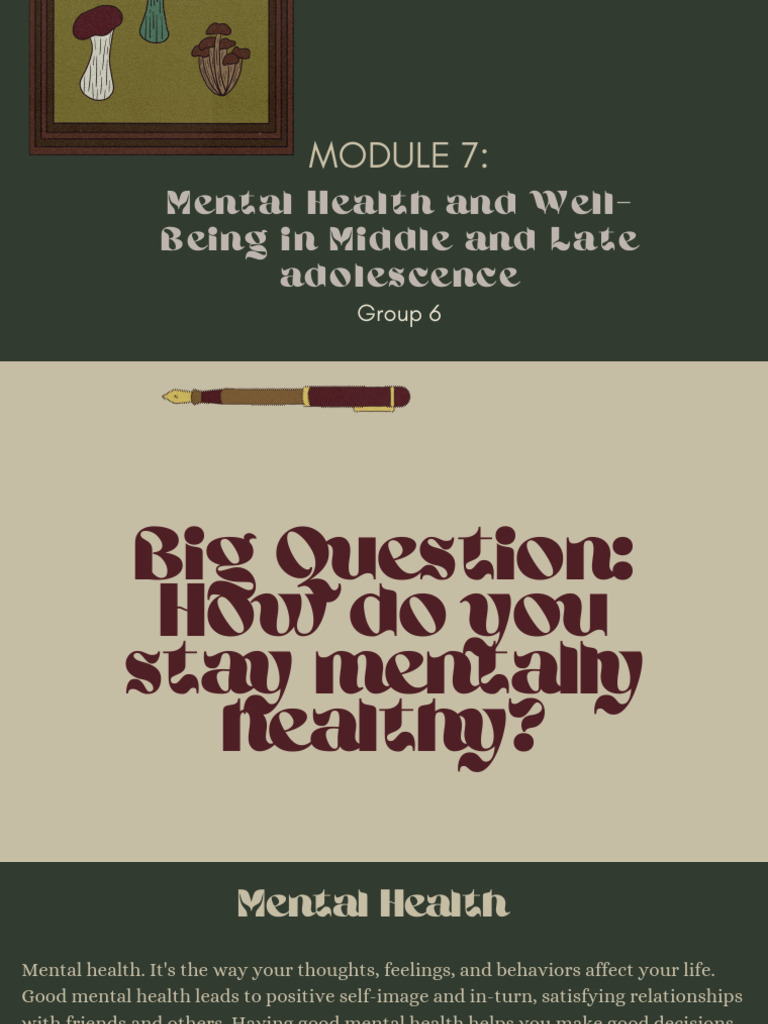 GROUP 6 Personal Development Report | PDF | Bulimia Nervosa | Self Esteem