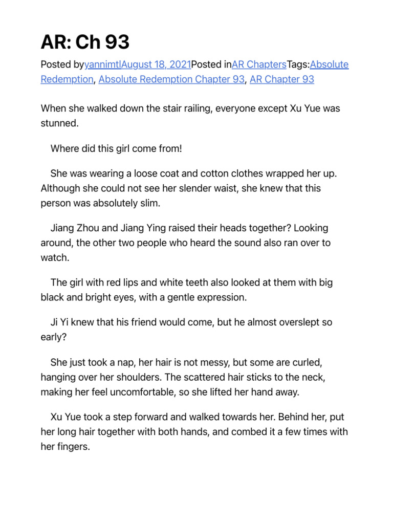 Ar: CH 93: Yannimtlaugust 18, 2021 Ar Chapters Absolute Redemption Absolute Redemption Chapter ...