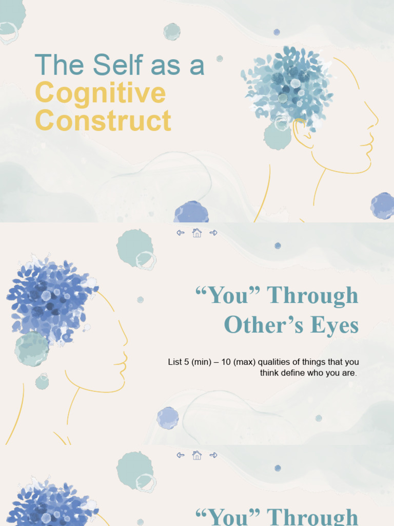 The Self As A Cognitive Construct 22 | PDF | Self Concept | Self Esteem