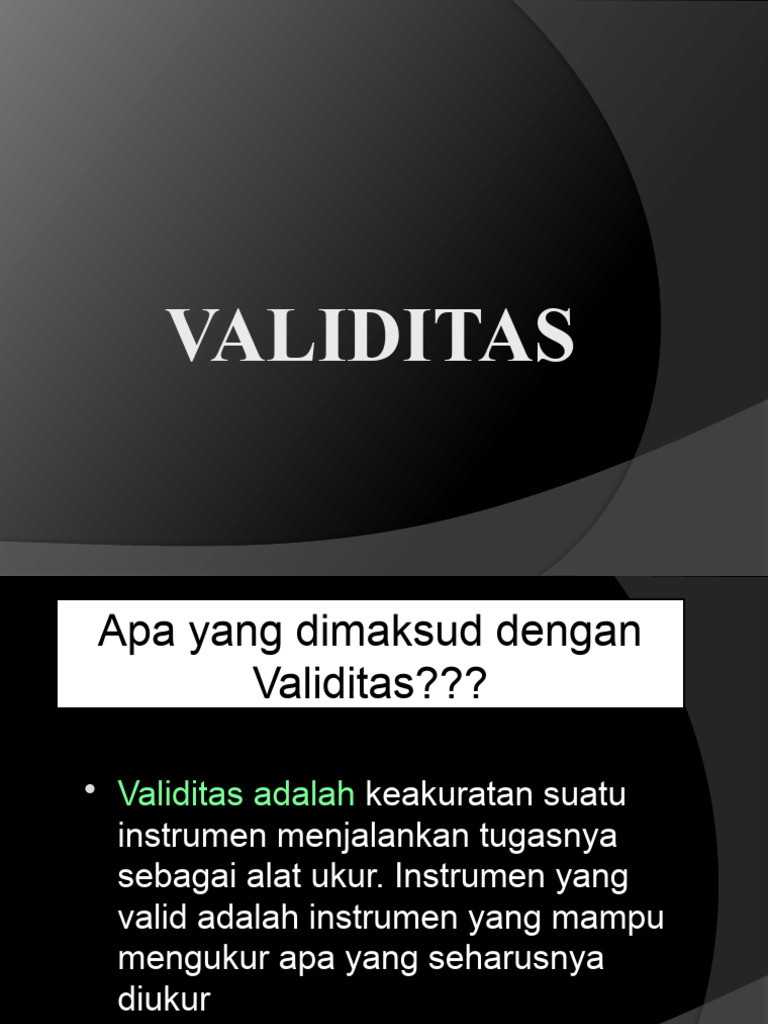 VALIDITAS | PDF