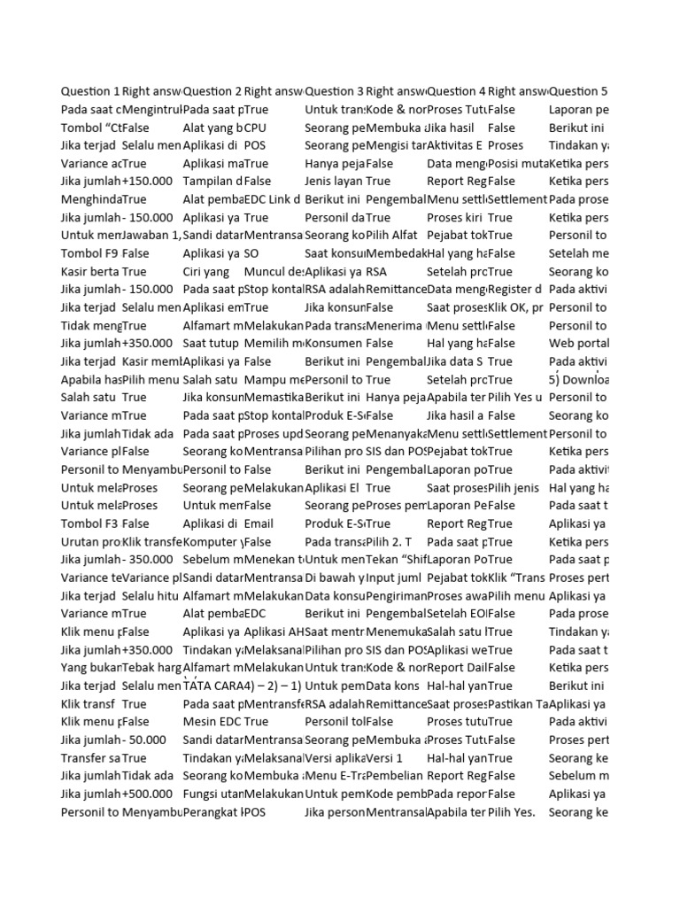 cos transaksi kasir | PDF