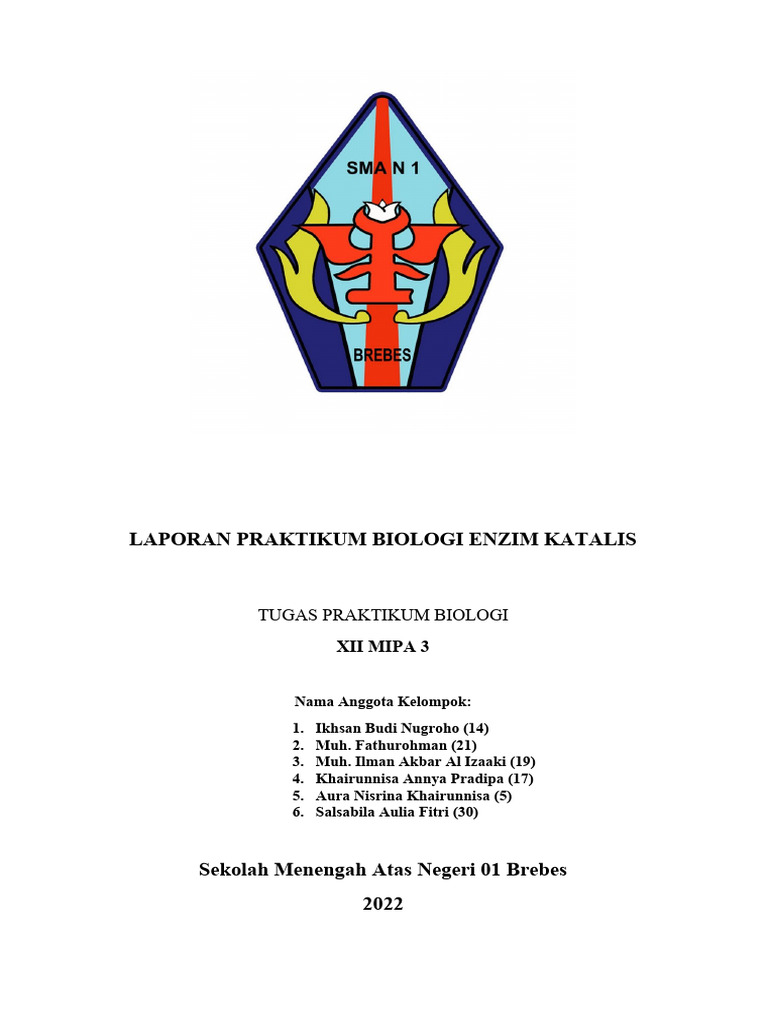 Laporan Praktikum Biologi Enzim Katalis | PDF