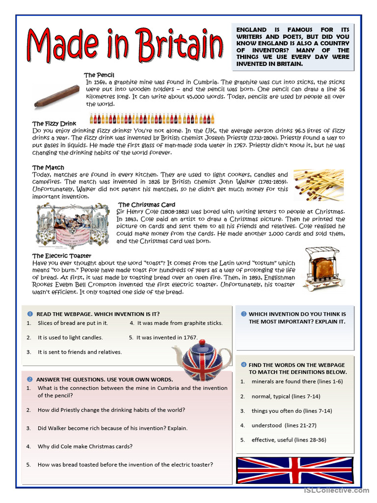 British Inventions That Changed Daily Life | PDF | Pencil | Invention