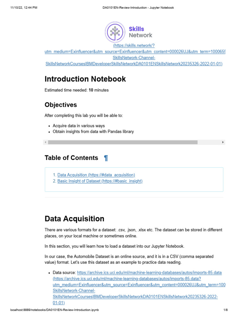 DA0101EN-Review-Introduction - Jupyter Notebook | PDF | Comma Separated ...