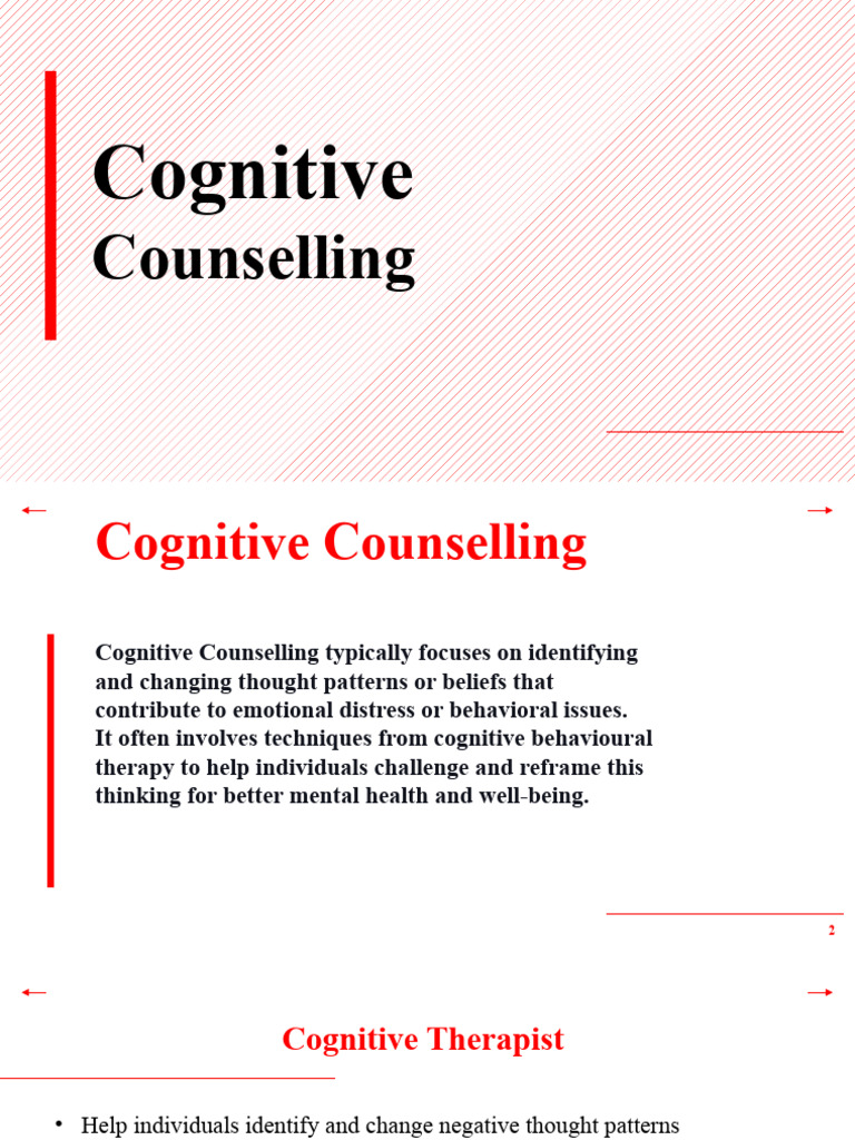 Cogntive Counselling | PDF | Psychotherapy | Cognitive Therapy