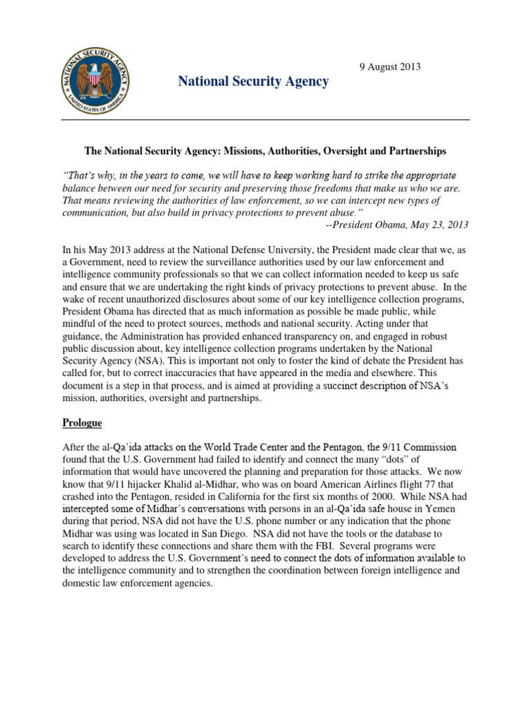 Nsa Story | PDF | Foreign Intelligence Surveillance Act | National ...