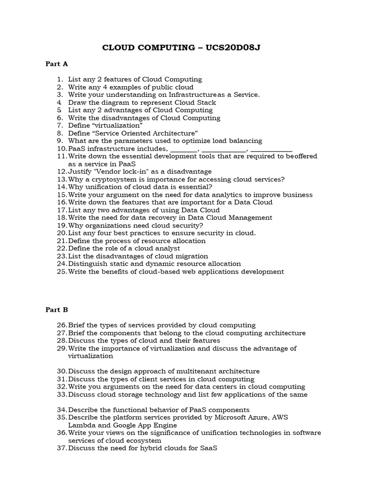 Cloud Computing Study Guide | PDF | Cloud Computing | Computing