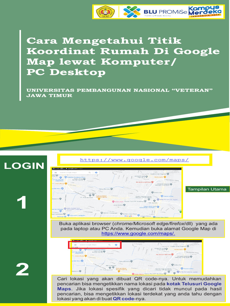 Tutorial Penentuan Titik Koordinat Upn | PDF