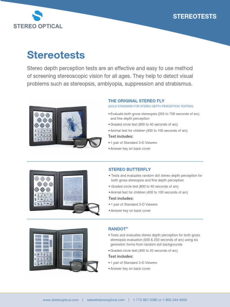 Ficha Tecnica Test de Stereopsis | PDF | Stereoscopy | Computer Vision