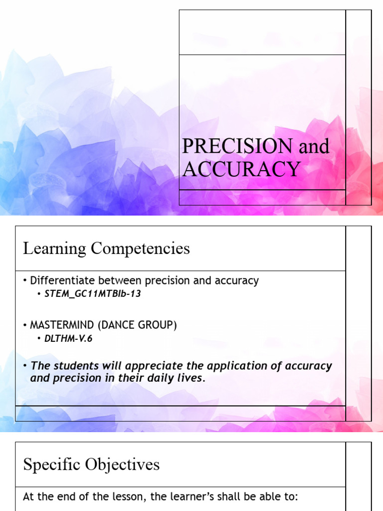 Precision and Accuracy-Genchem1 - DCLR | Download Free PDF | Accuracy And Precision | Measurement